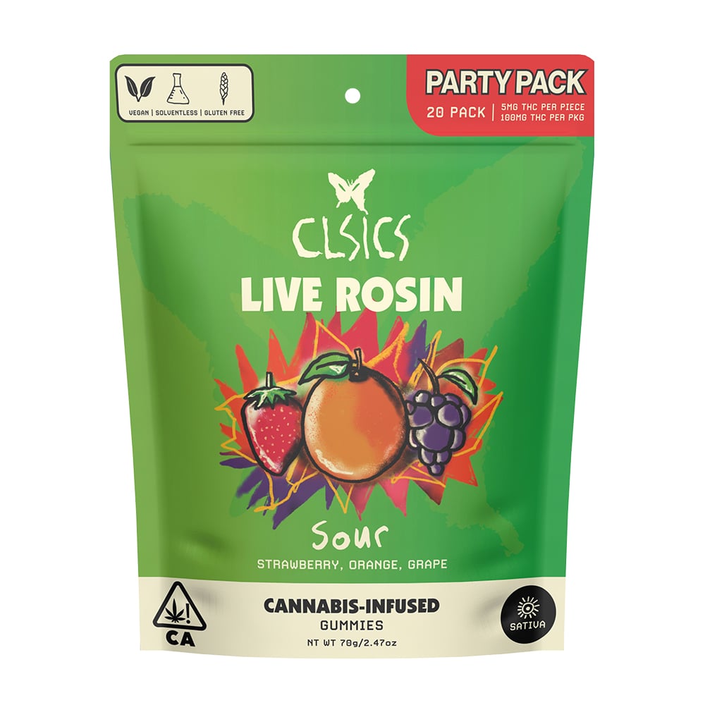 Buy CLSICS Sour Party Pack [20pk] (100mg) - Cookies Mission Valley ...