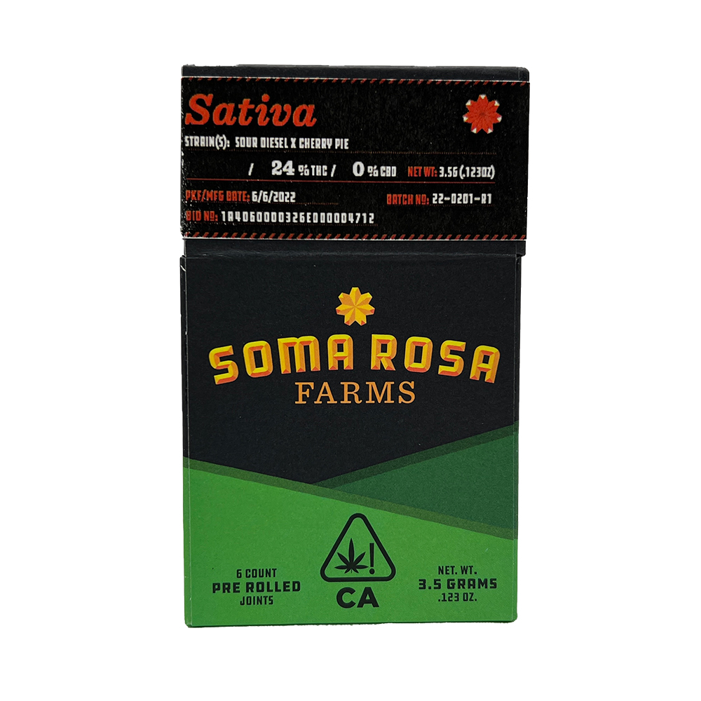 Pink Runtz [.58g] | Soma Rosa Farms | 6 Pack Pre Roll - Jane
