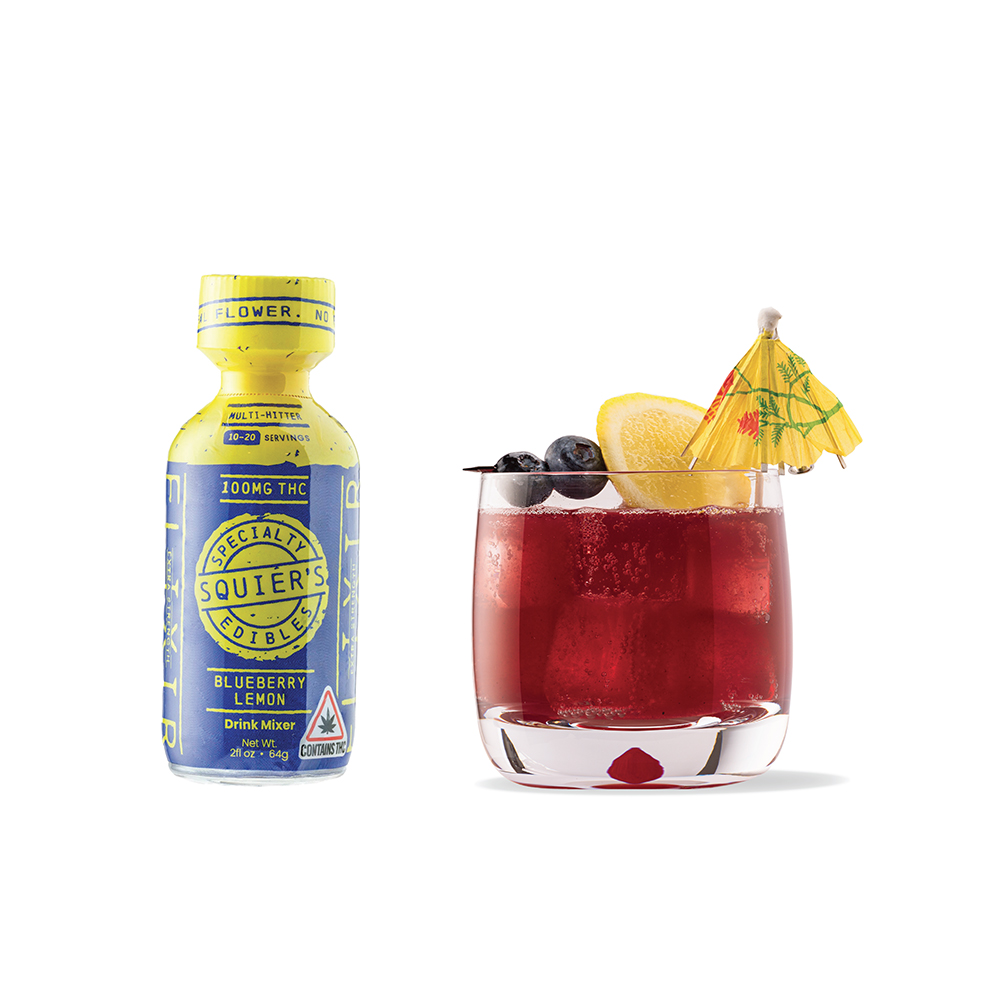 Blueberry Lemon Hash Rosin Drink Mixer [2oz] (100mg) | Squier's ...