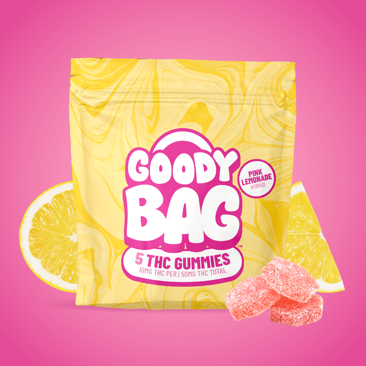 Pink Lemonade [5pk] (50mg) | Goody Bag | Gummies - Jane