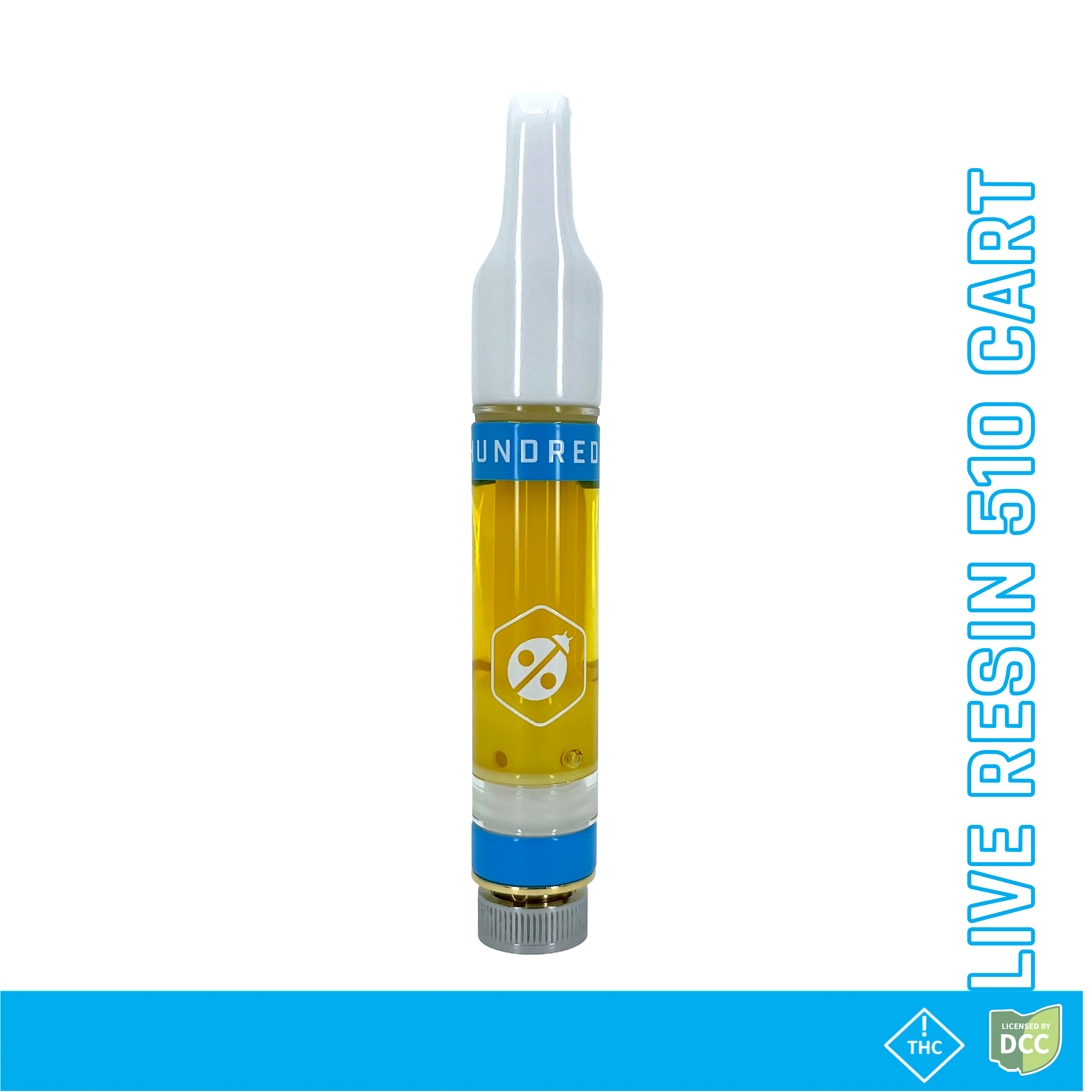 Headband - 1g Live Resin Cart - Sativa | Hundred Percent Labs | Bloom