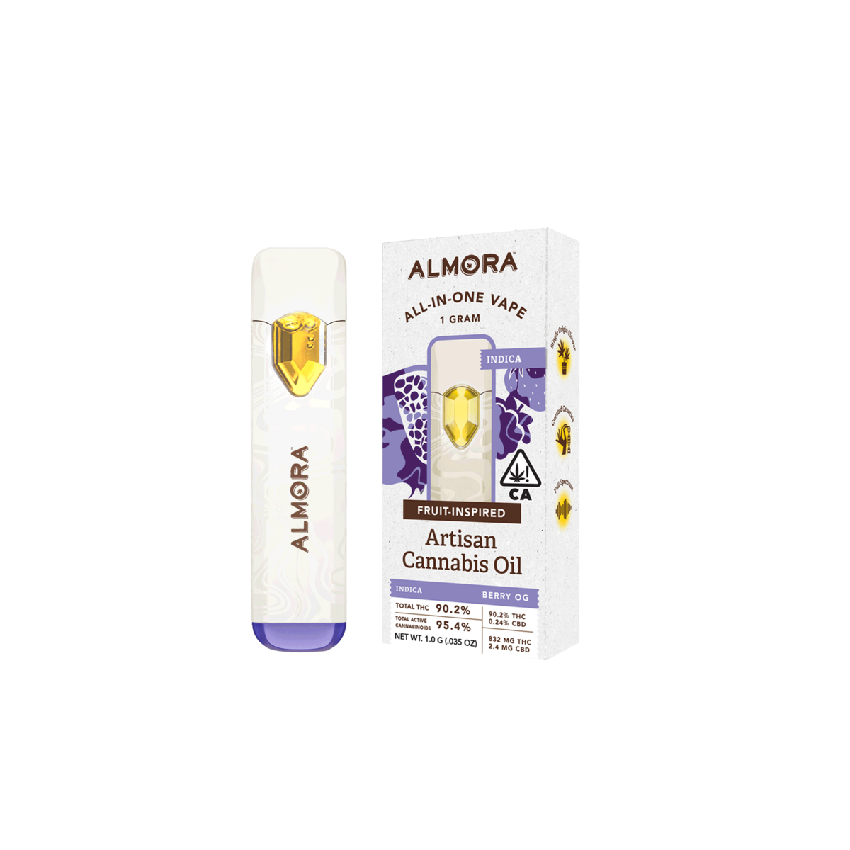 Berry OG [1000mg] (indica) vape - Almora