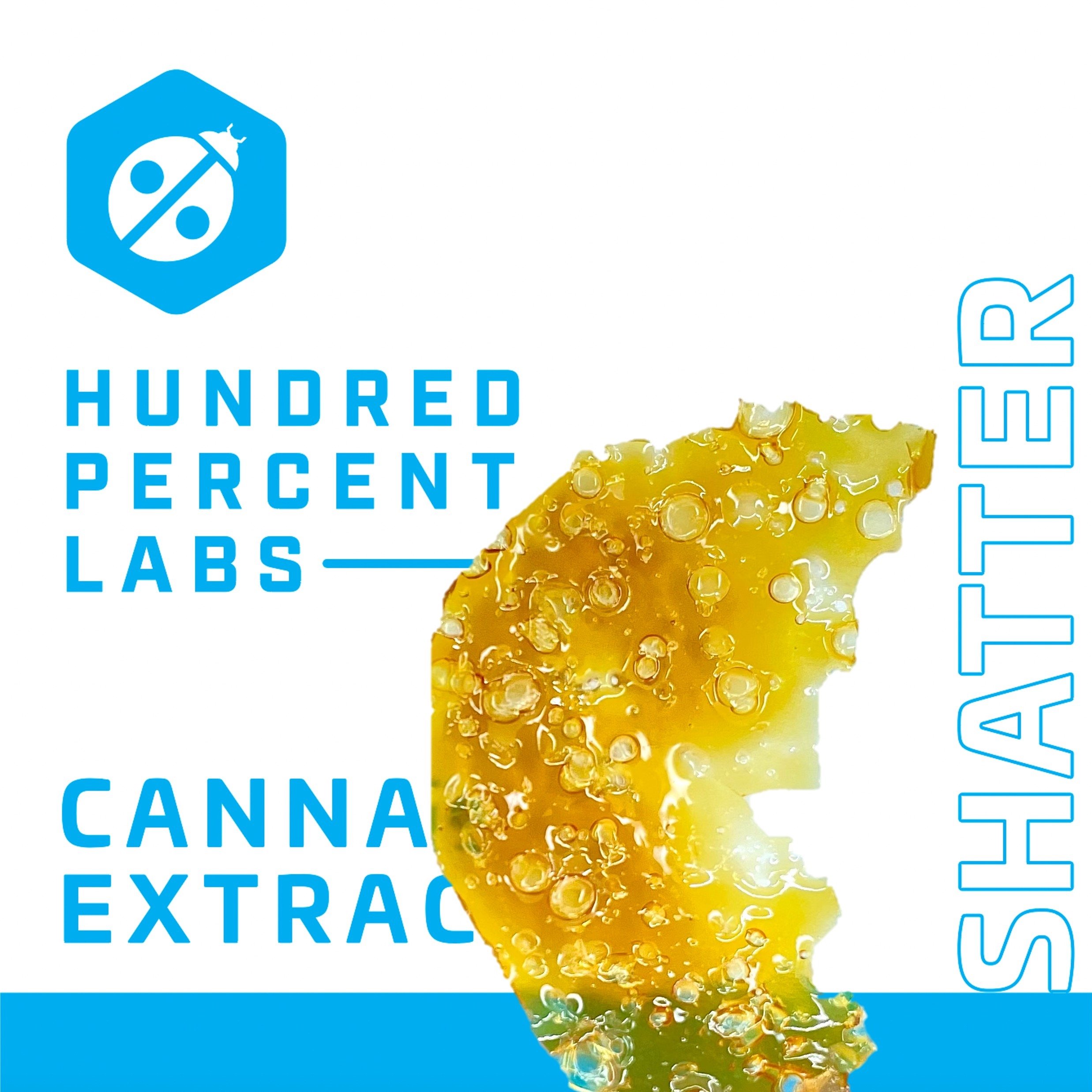Lemon Butter Shatter [.95g] | Hundred Percent Labs | Shatter - Jane