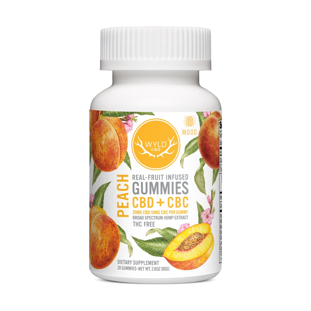 WYLD CBD 400mg Peach CBD:CBG Gummies (20-pack) for sale - The Source+ ...
