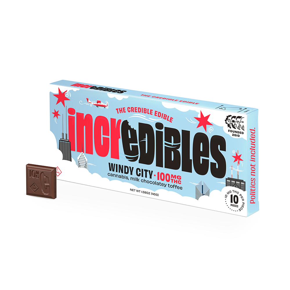 Windy City Bar [10pk] (100mg) | incredibles | Chocolate - Jane