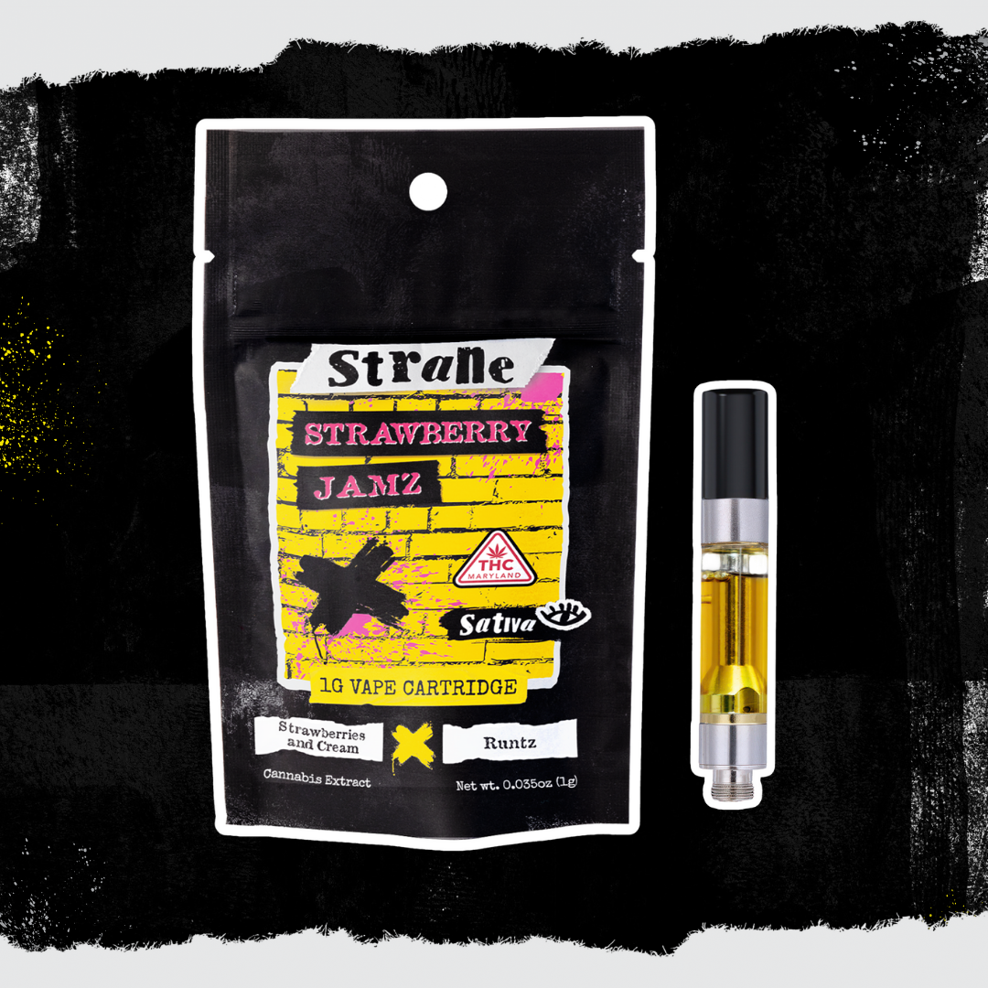 Strawberry Jamz - 1g Distillate Cart - Sativa | Strane | Bloom