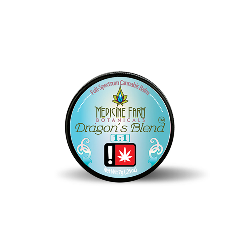 1:1 Dragon's Blend (.25oz // 25mg THC: 25mg CBD) | Medicine Farm | Balm ...