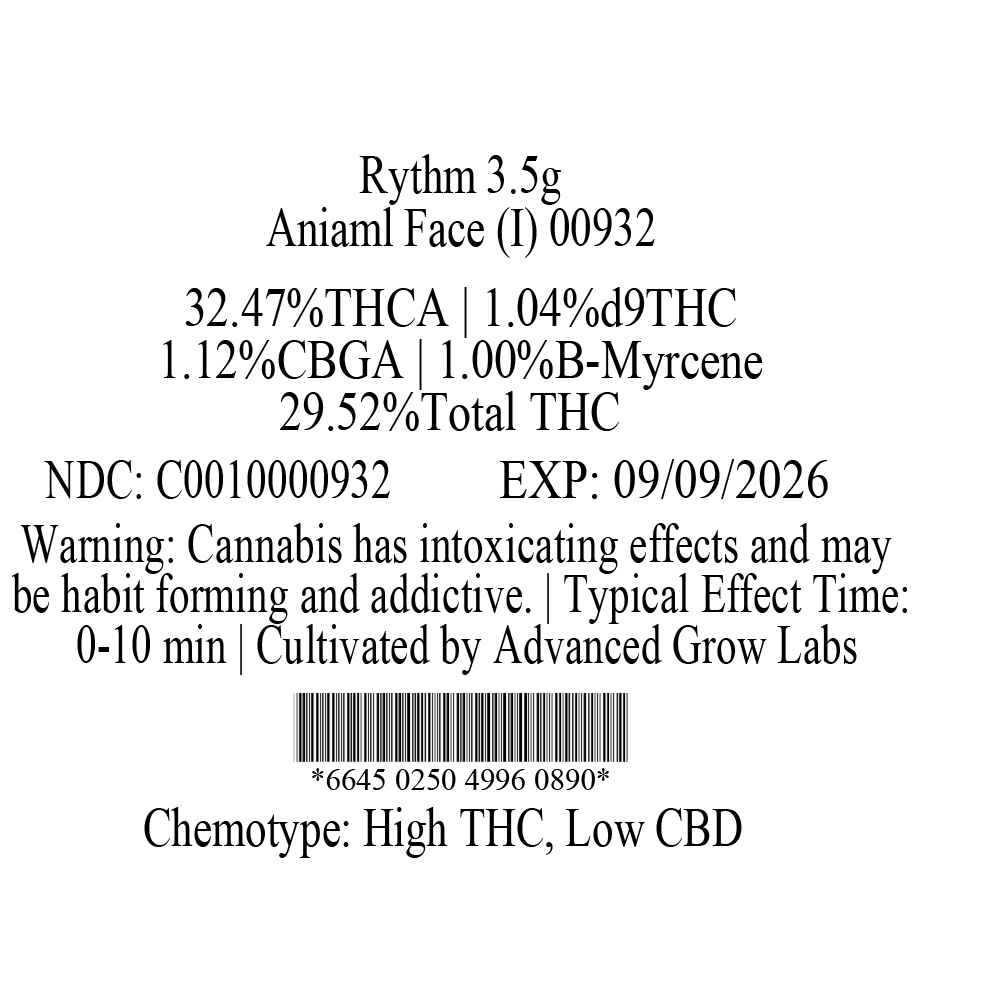 Rythm 3.5g Animal Face (I) 00932