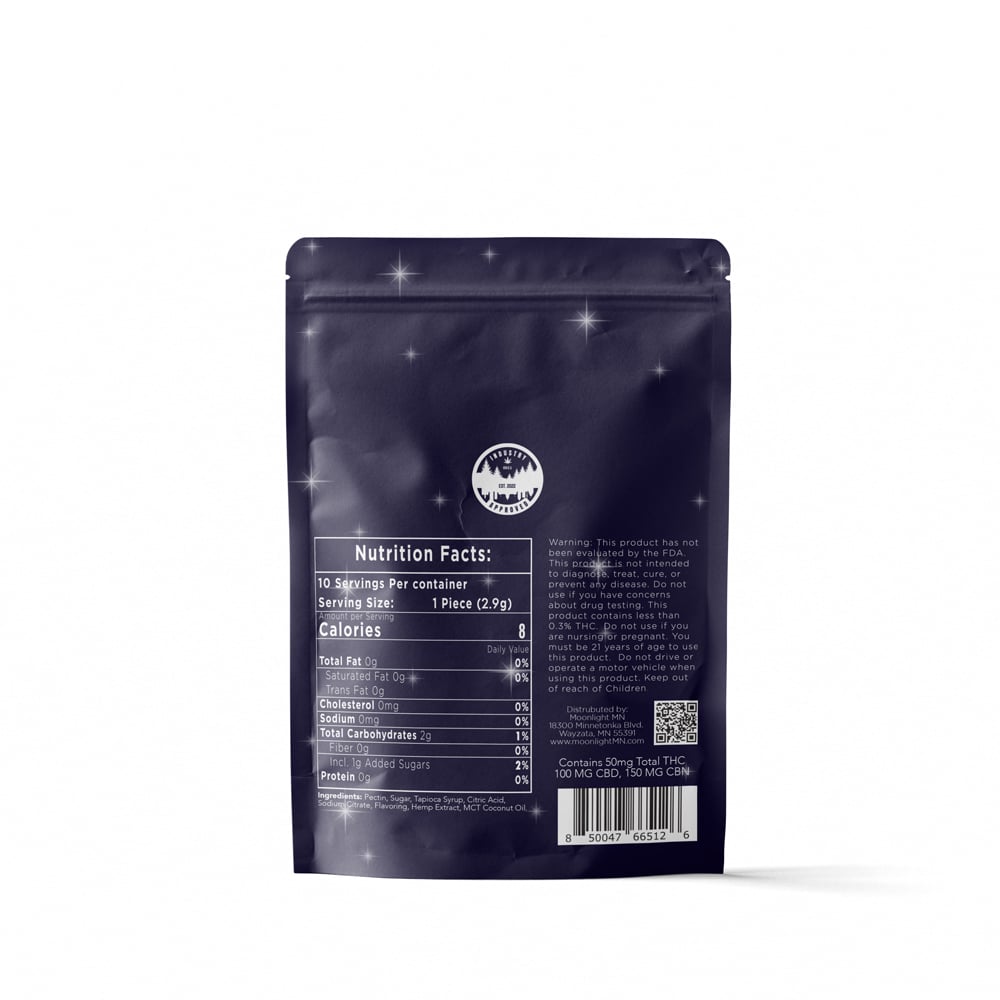 Goodnight Moon Strawberry Mango [10pk] (50mg THC/100mg CBD/150mg CBN ...