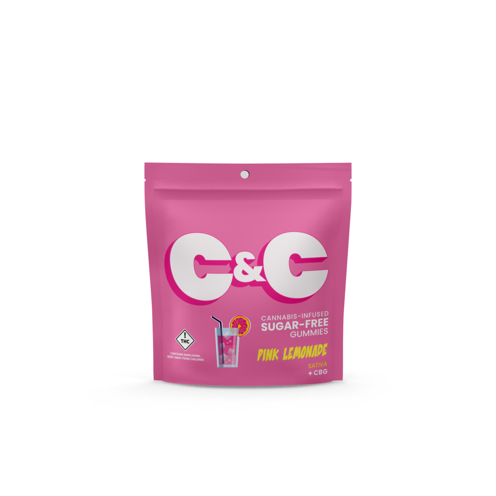 Pink Lemonade + CBG Gummies - Sugar Free (110mg) | BeneLeaves | CBG ...