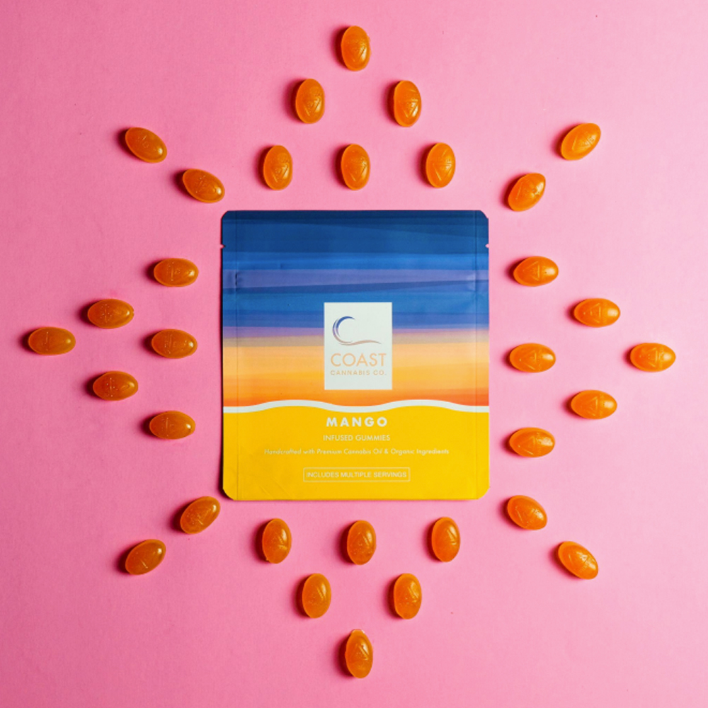 Mango [20pk] (100mg) | Coast Cannabis Co™ | Gummies - Jane