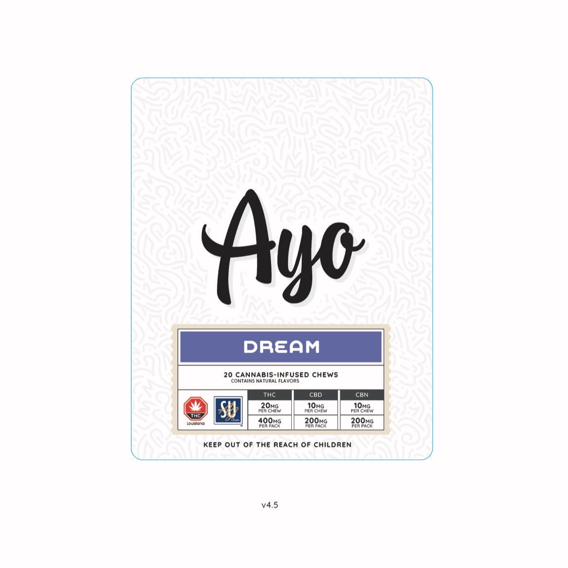 Dream [20pk] (200mg CBD/200mg CBN/400mg THC) | AYO | Chews - Jane