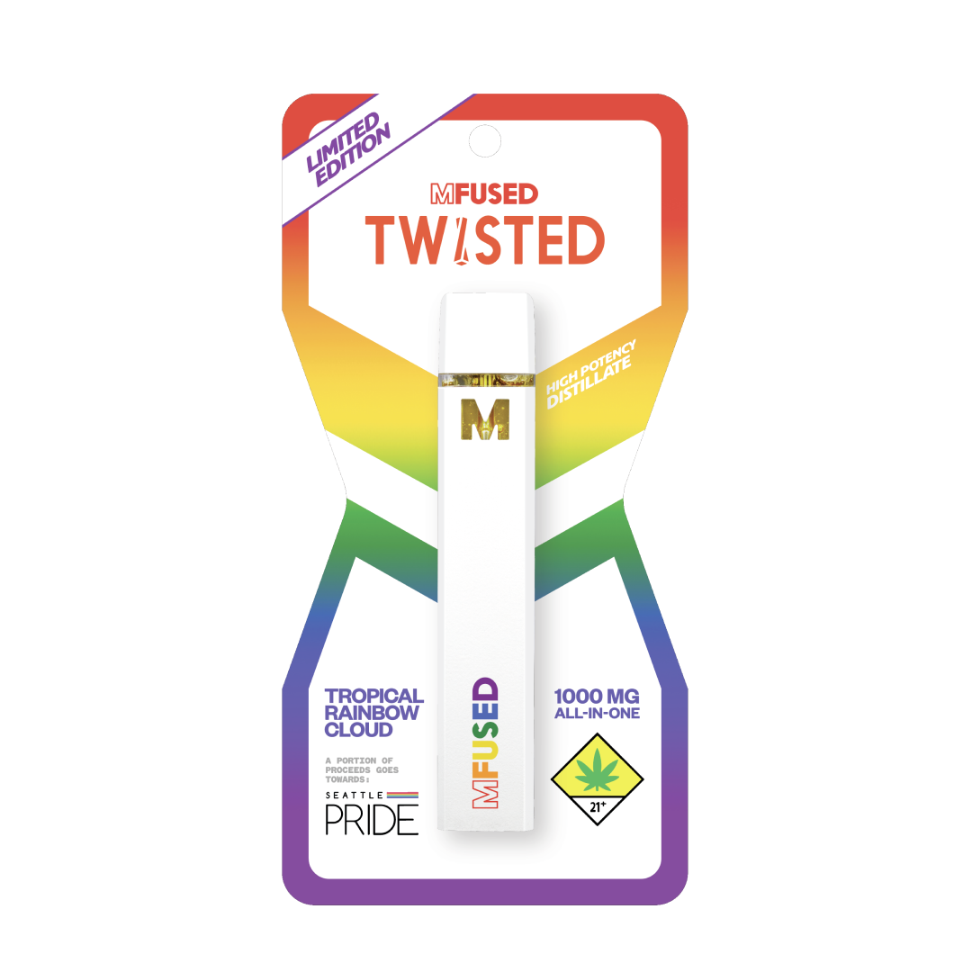 Tropical Rainbow Cloud [1000mg] | MFUSED | TWISTED Disposable Vape - Jane