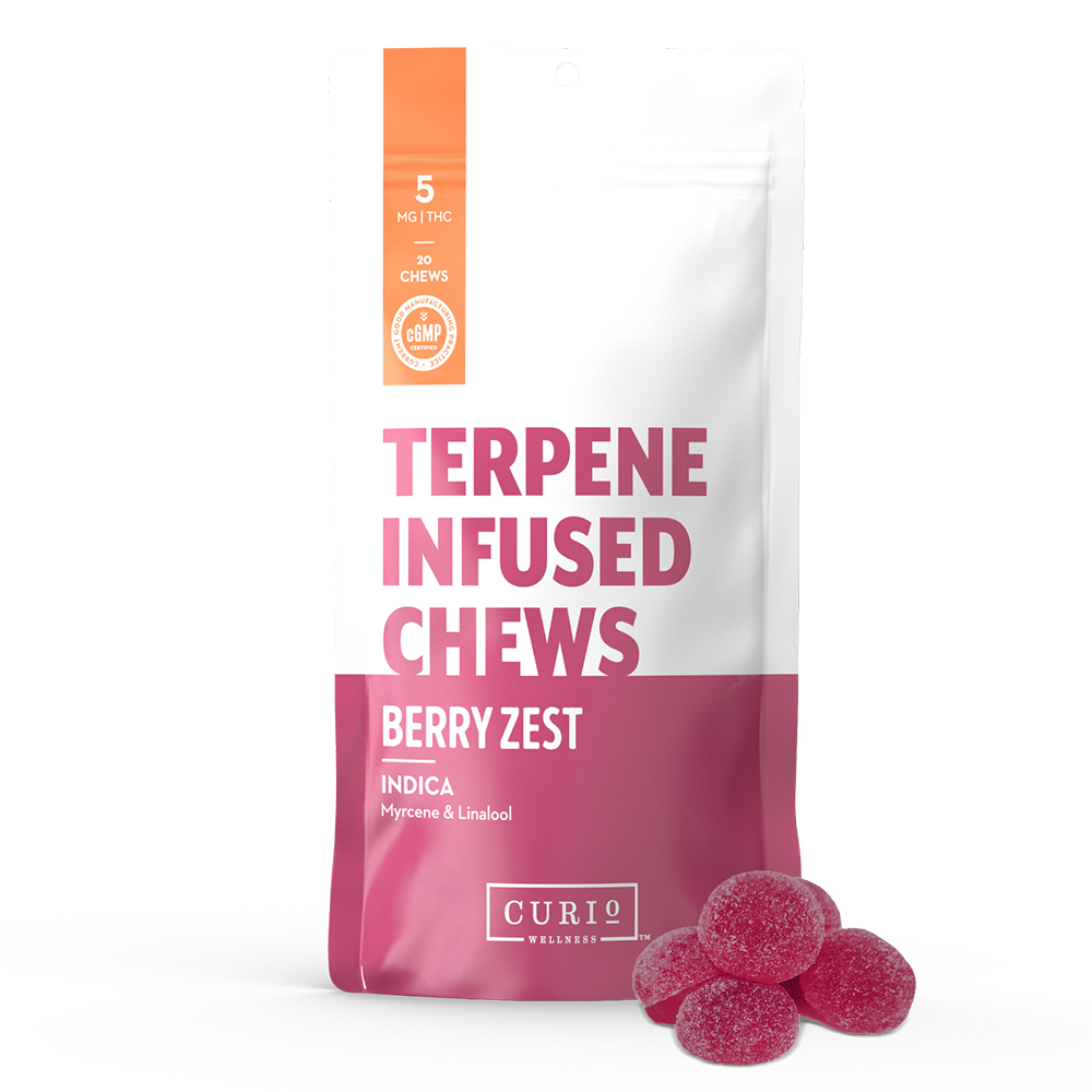 Berry Zest [20pk] (100mg) | Curio Wellness | Terpene Infused Chews - Jane