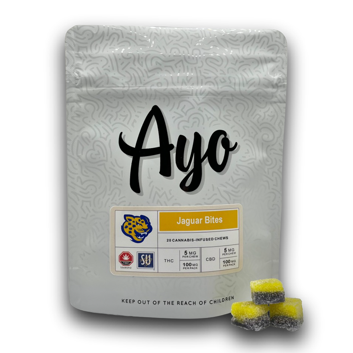 1:1 Jaguar Bites [20pk] (100mg CBD/100mg THC) | AYO | Chews - Jane