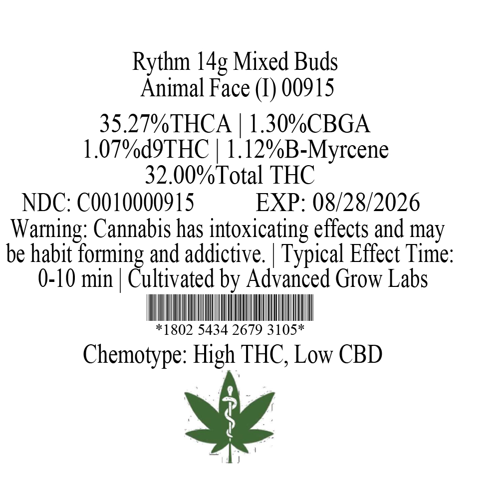 Rythm 14g Mixed Buds Animal Face (I) 00915