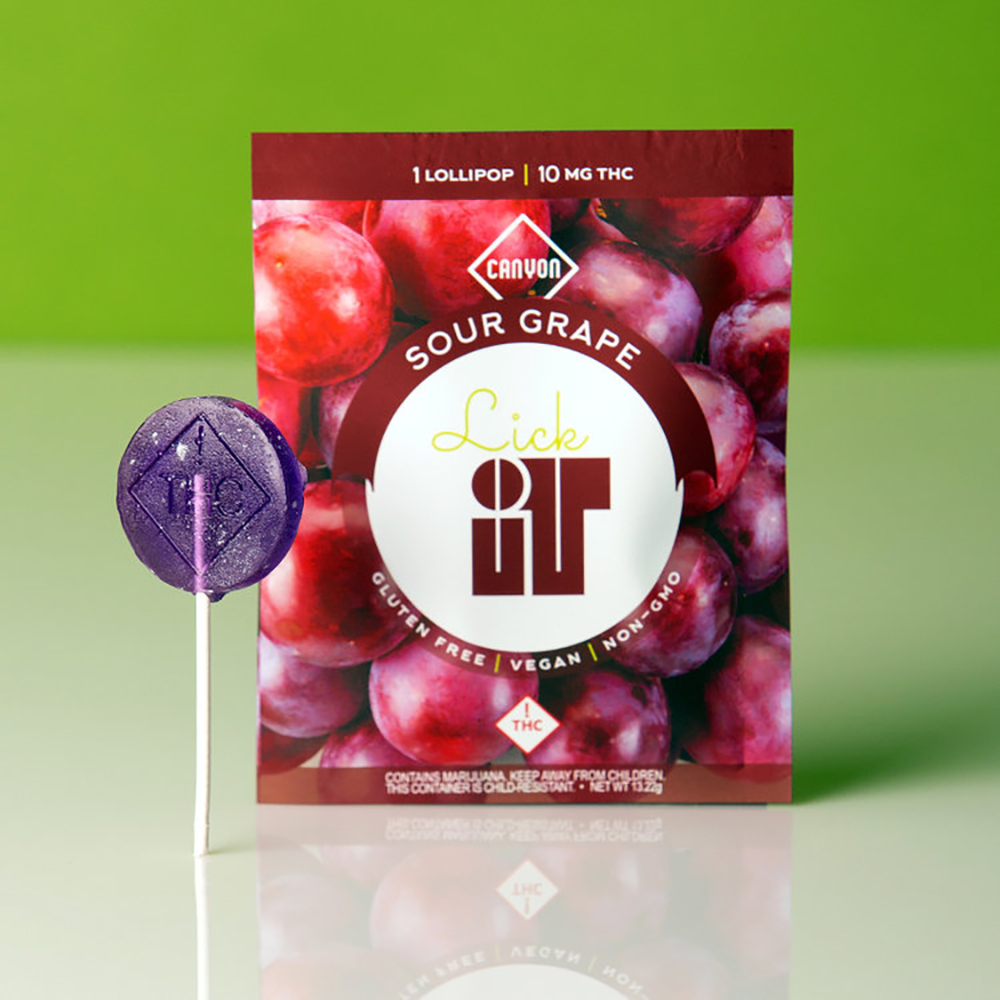 Sour Grape - Medical Grade Lollipop (50mg) | Canyon | Lick It Lollipop ...