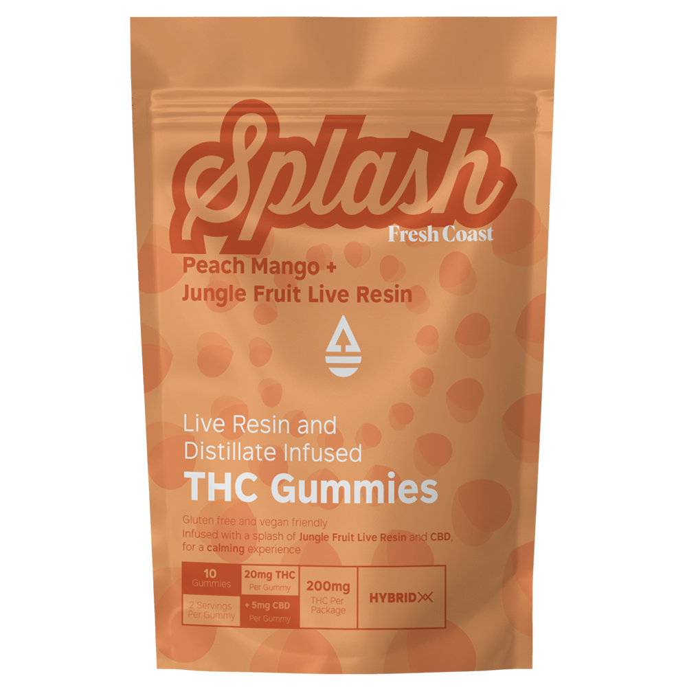 Peach Mango Jungle Fruit [10pk] (200mg THC/50mg CBD) | Fresh Coast ...