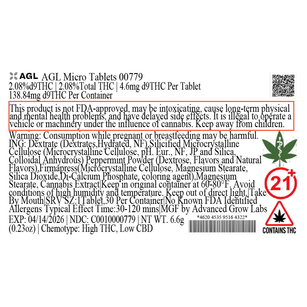 AGL Micro Tablets 00779