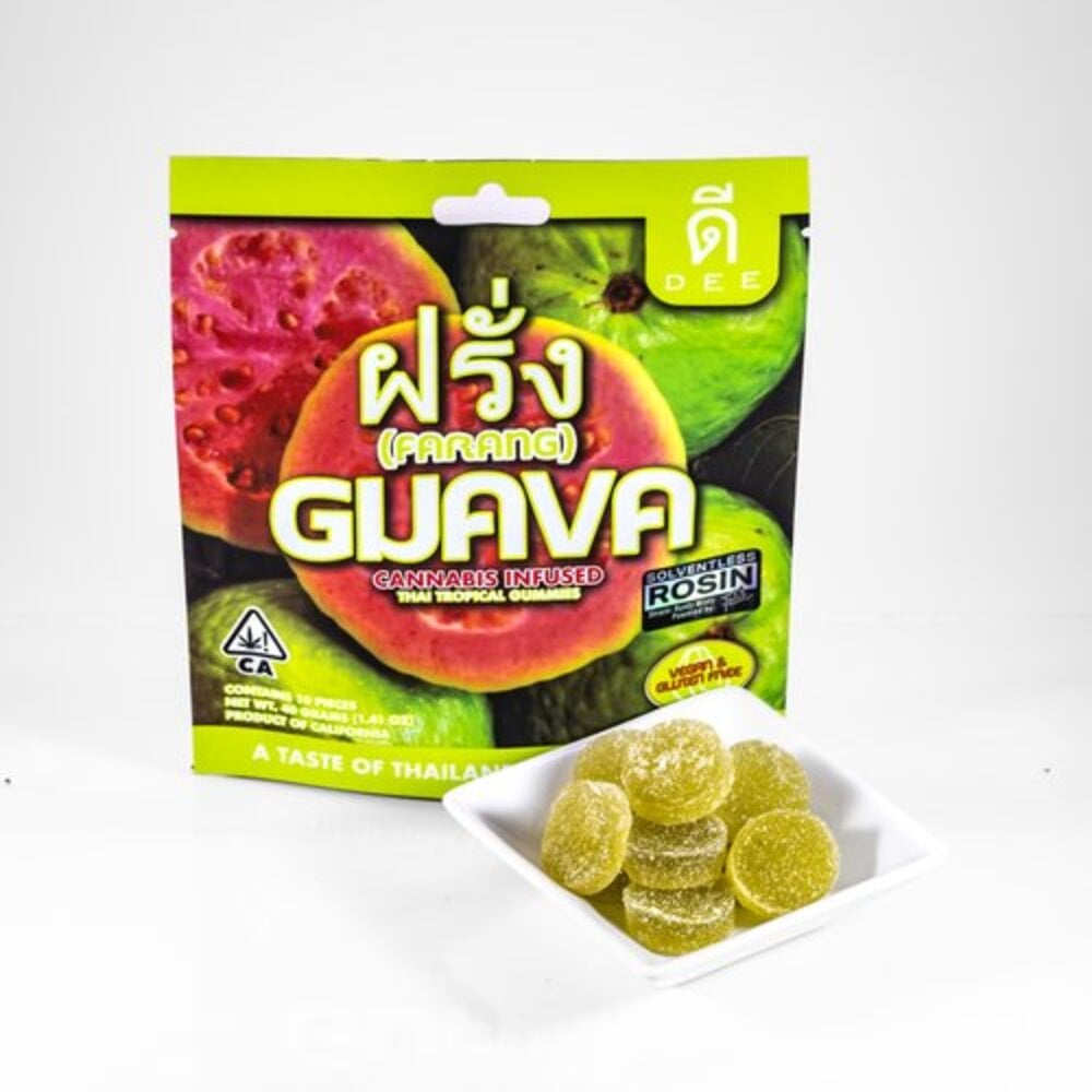 Tropical Thai - Guava [10pk] (100mg) | Dee | Rosin Gummies - Jane