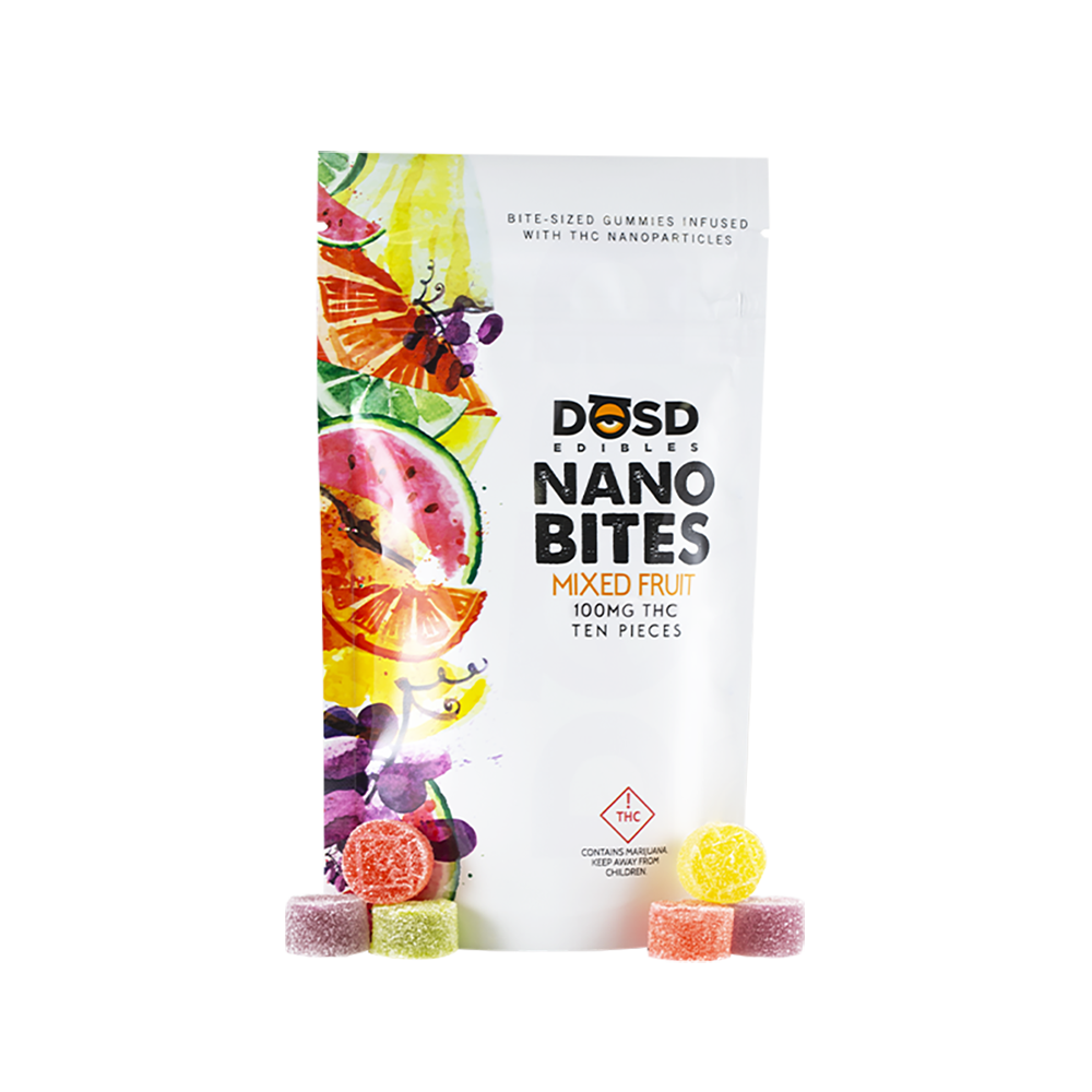 Mixed Fruit [10pk] (100mg THC) | DŌSD Edibles | Nano Bites Gummies - Jane