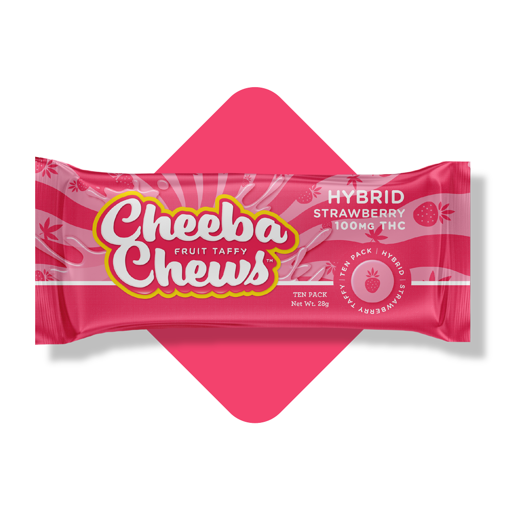 Cheeba Chews Strawberry - Hybrid [10pk] (100mg) for sale - The Source+ ...