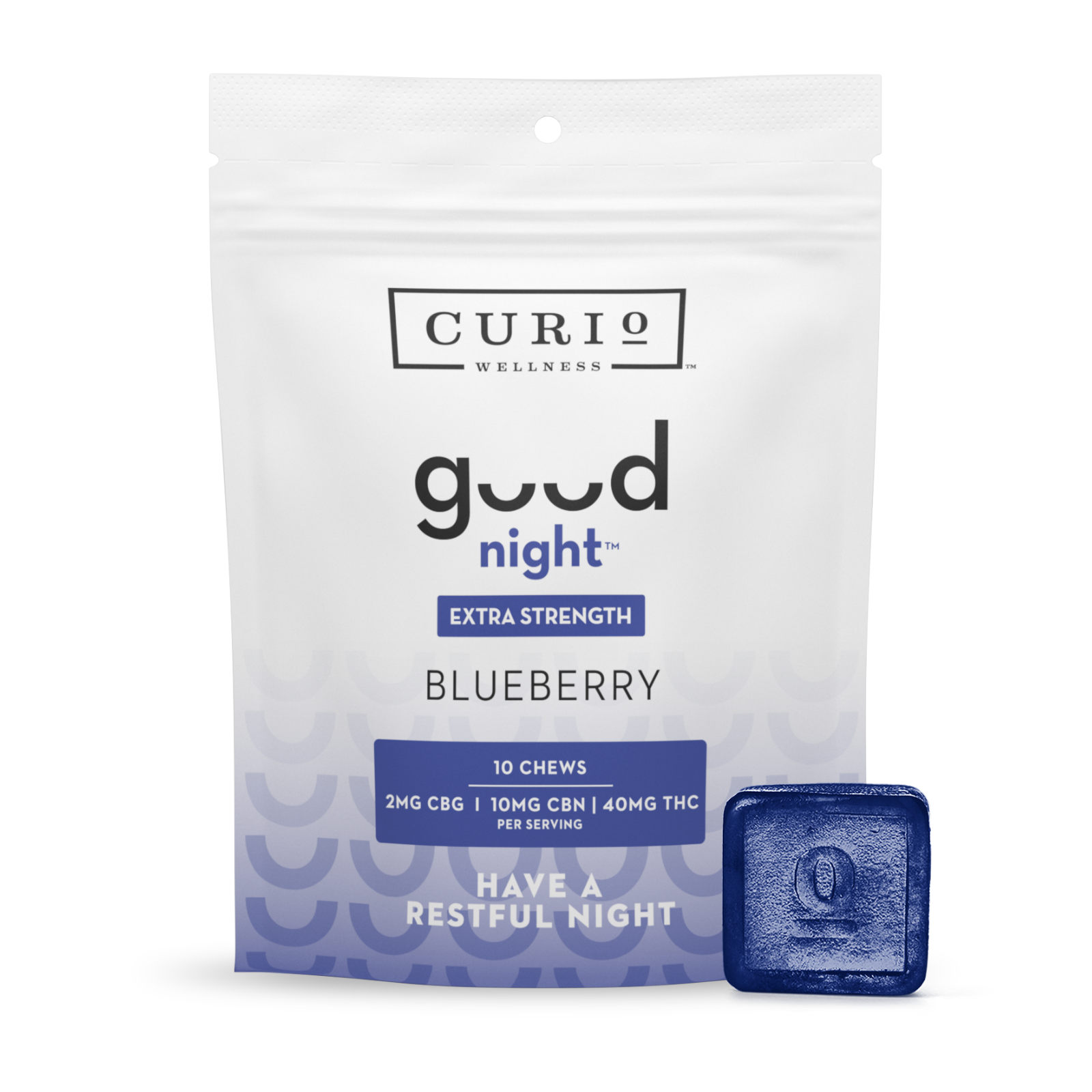 Shop Good Night Extra Strength Blueberry Chews [10pk] (20mg CBG/100mg ...
