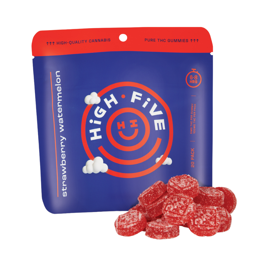 Strawberry Watermelon [20pk] (100mg) | High Five | Gummies - Jane