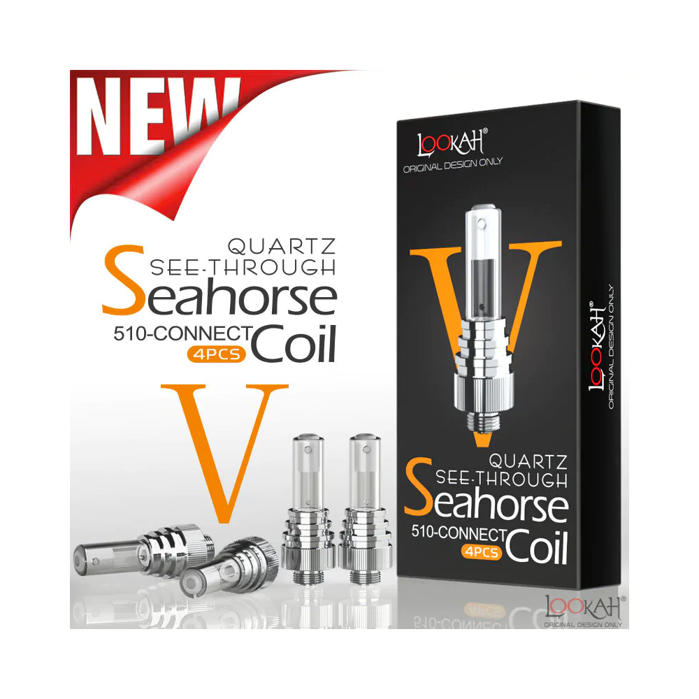 Seahorse - Clear Quartz Coil V | Lookah | Replacement Coil - Jane