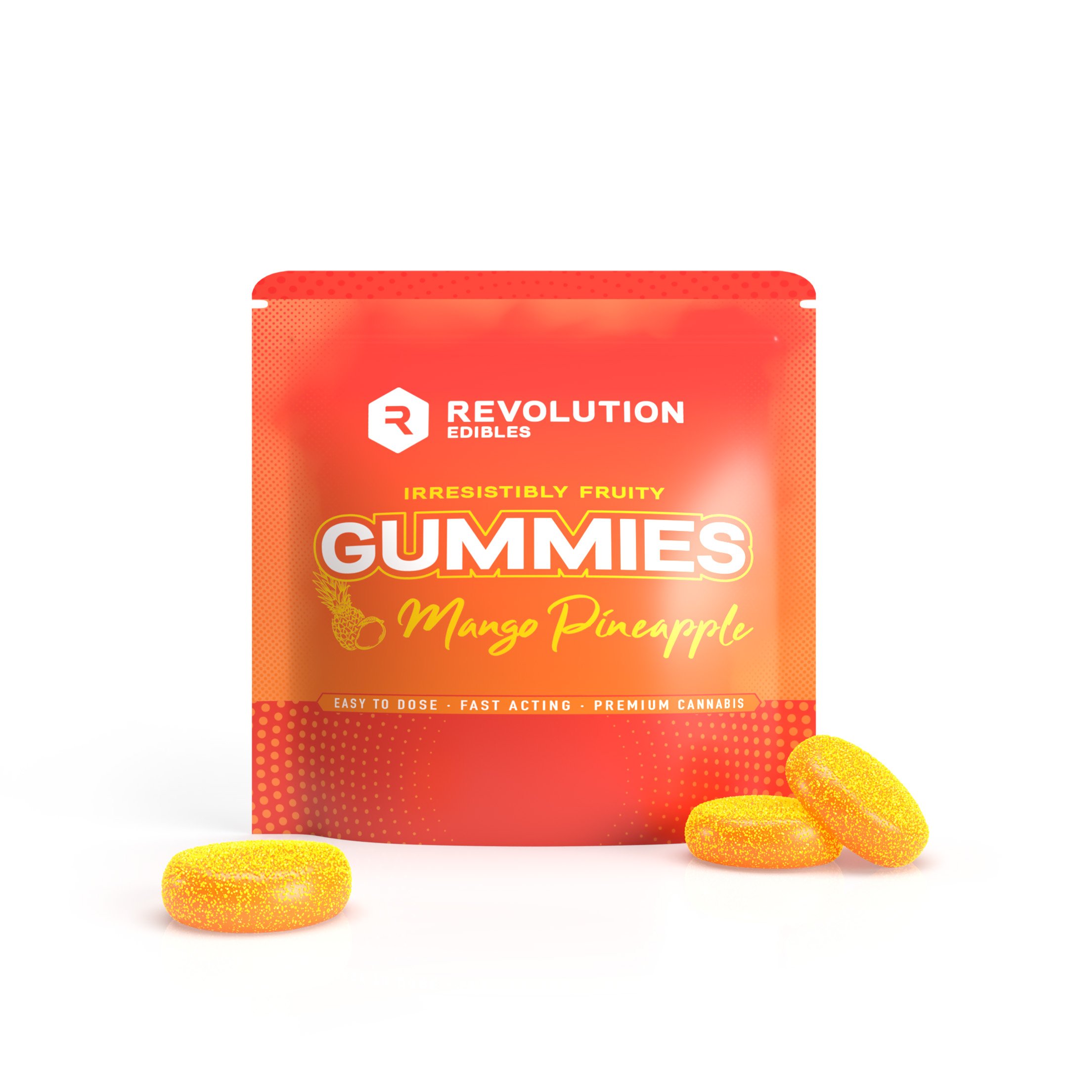 Mango Pineapple - Indica [10pk] (100mg) | Revolution Cannabis | Nano ...