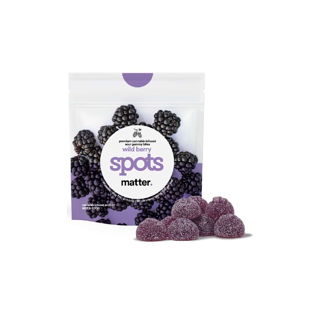 Wild Berry [20pk] (100mg) | matter. | Spots Sour Gummies - Jane