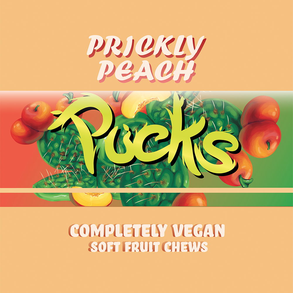 Prickly Peach (100mg) | Pucks Cannabis Confections | Pucks - Jane