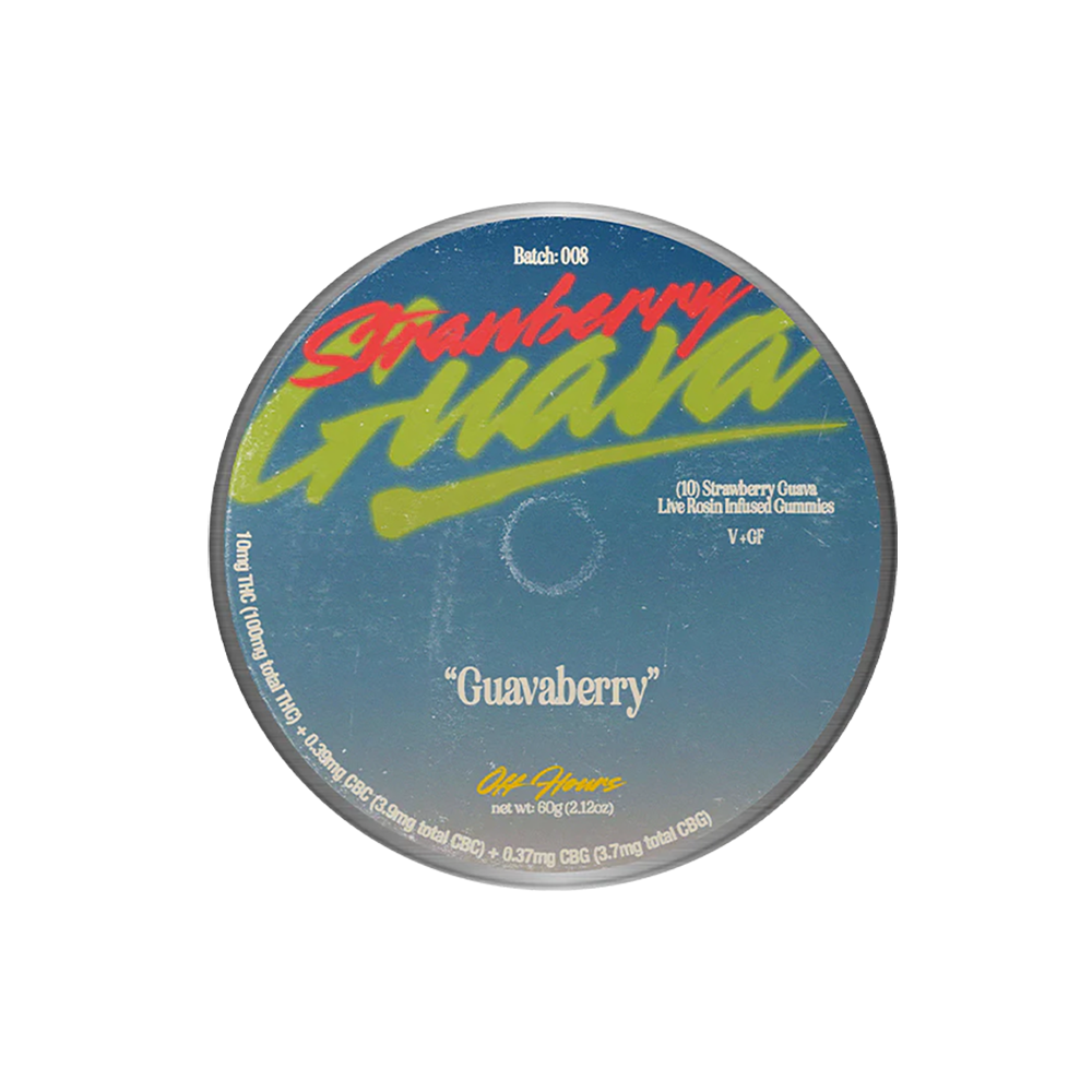Guavaberry [10pk] (100mg) | Off Hours | Live Rosin Fruit Chews - Jane