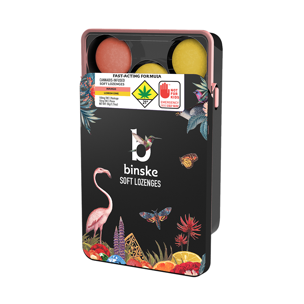 Binske Mango/Lemon Lime [10pk] (100mg) - Craft Cannabis