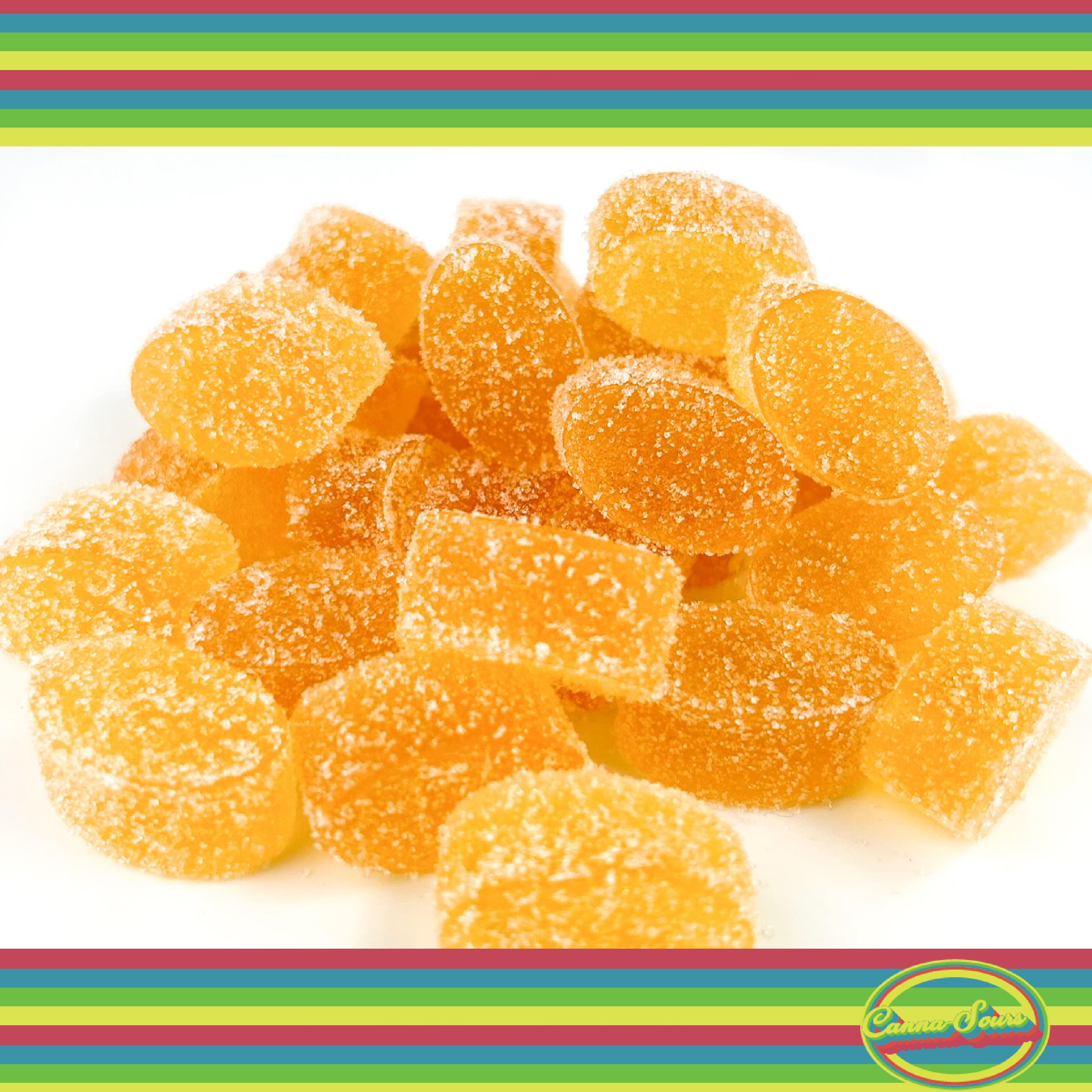 Peach [5pk] (25mg) | Canna-Sours | Gummies - Jane