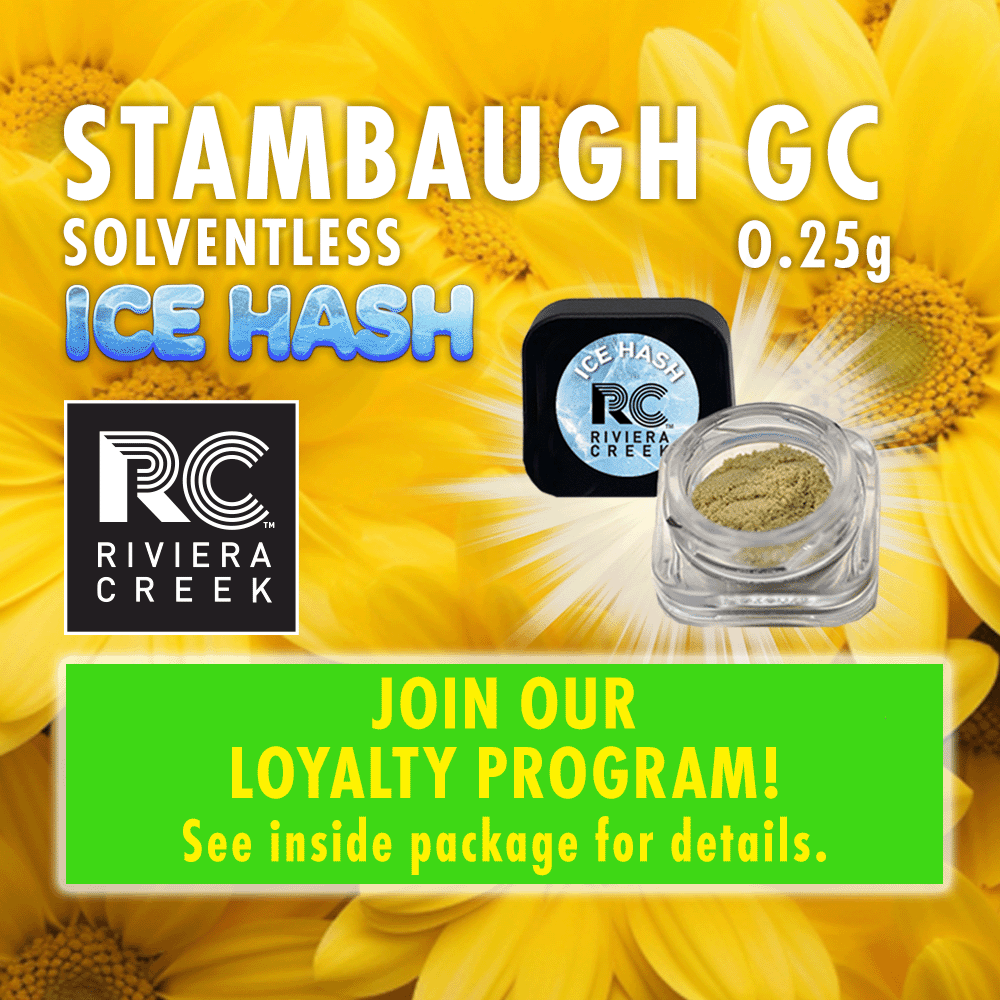 Stambaugh GC Ice Hash (0.25g) | Riviera Creek | Ice Hash - Jane