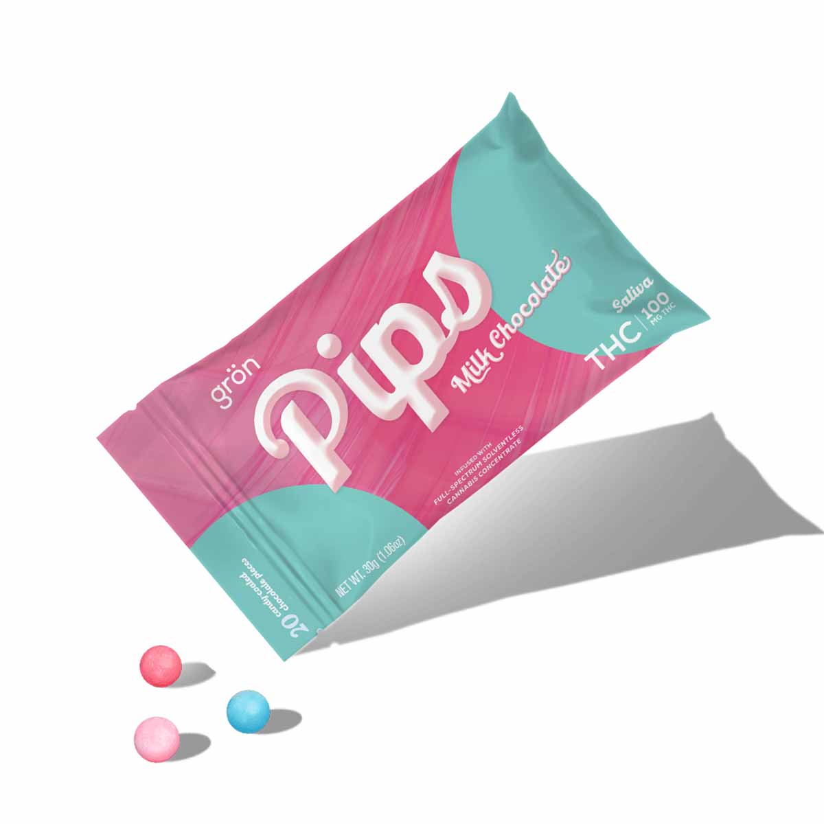 THC Milk Chocolate Pips - Hybrid (100mg THC) | Grön | Candy-Coated ...