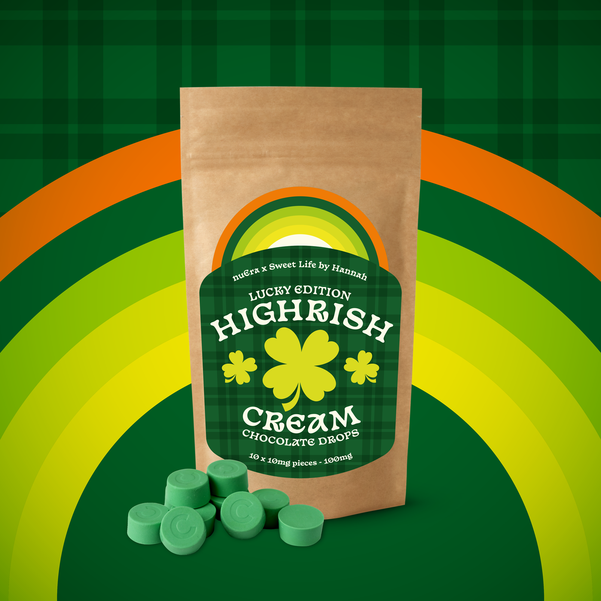 Highrish Cream Chocolate Drops [10pk] (100mg) | nuEra | Chocolate Drops ...