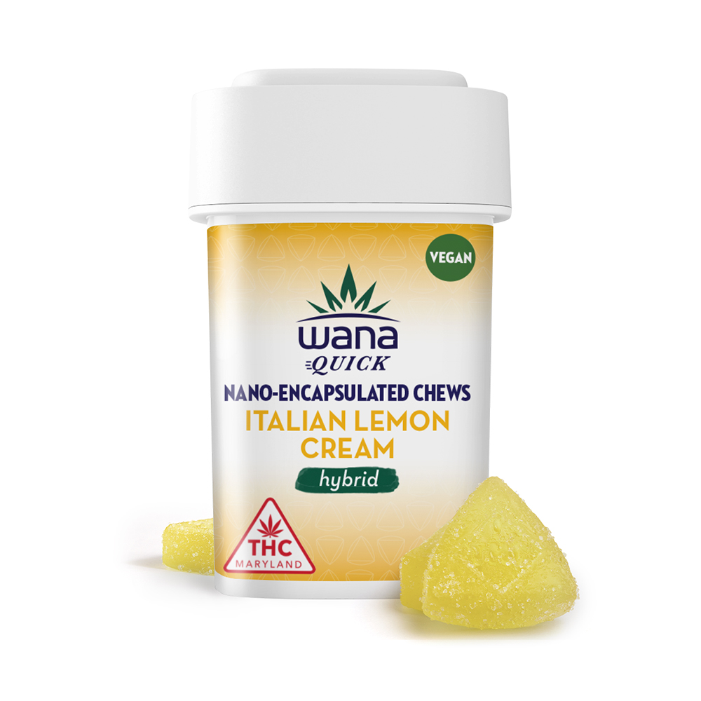 Italian Lemon Cream - Hybrid [10pk] (100mg) | Wana | Quick Chews - Jane
