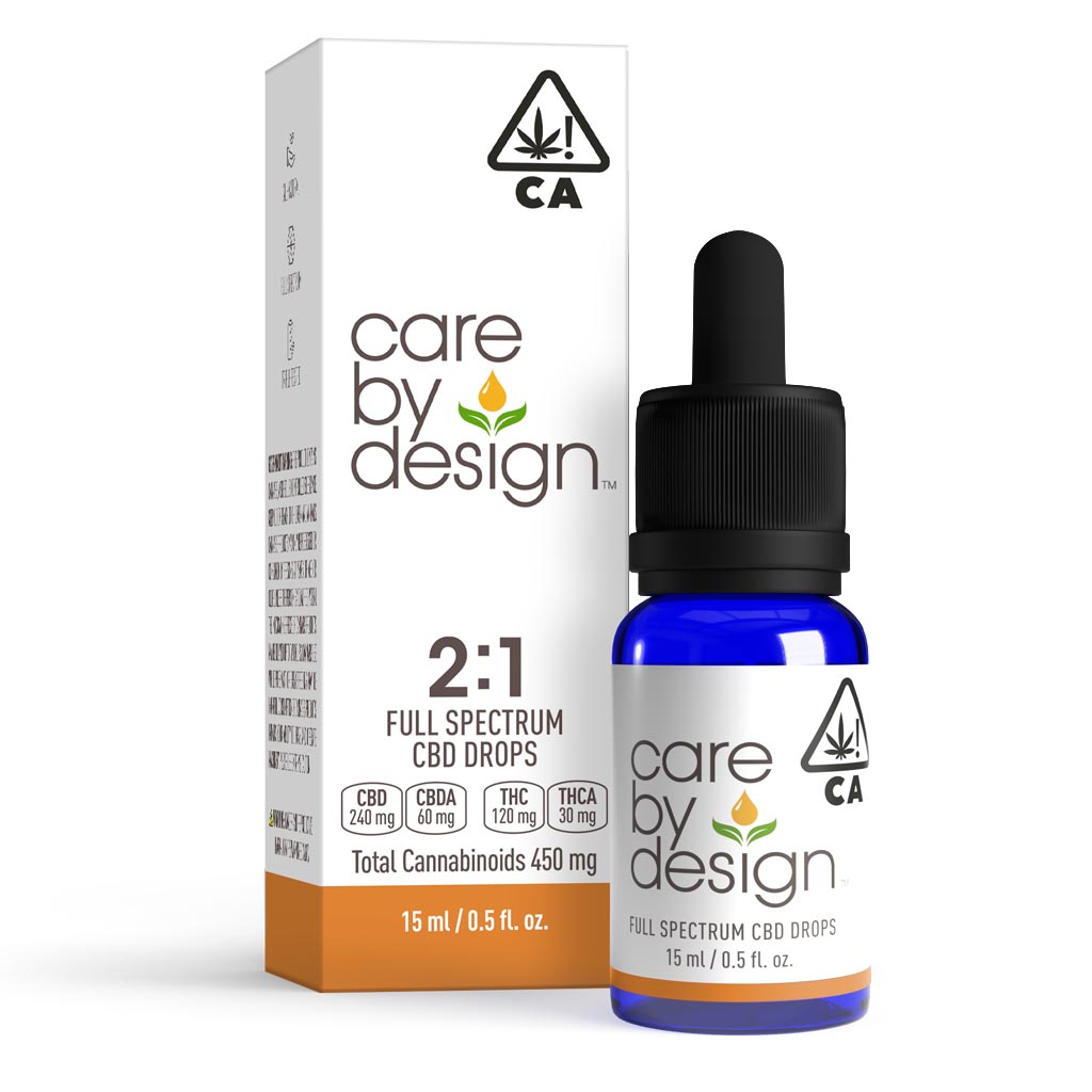 CBD 2:1 [15ml] (240mg CBD/120mg THC) | Care By Design | Drops - Jane