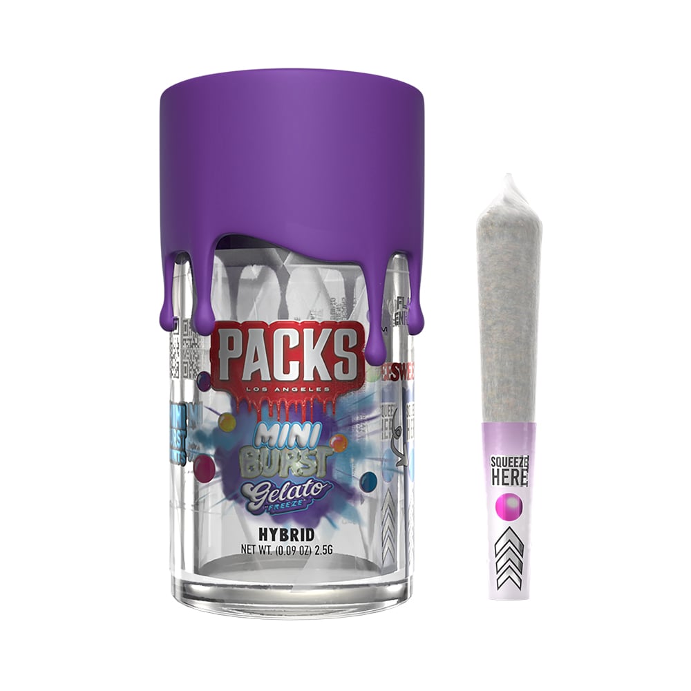 Gelato Freeze [2.5g] | PACKS | PACKS Mini Bursts - 5 Pack Infused Mini ...