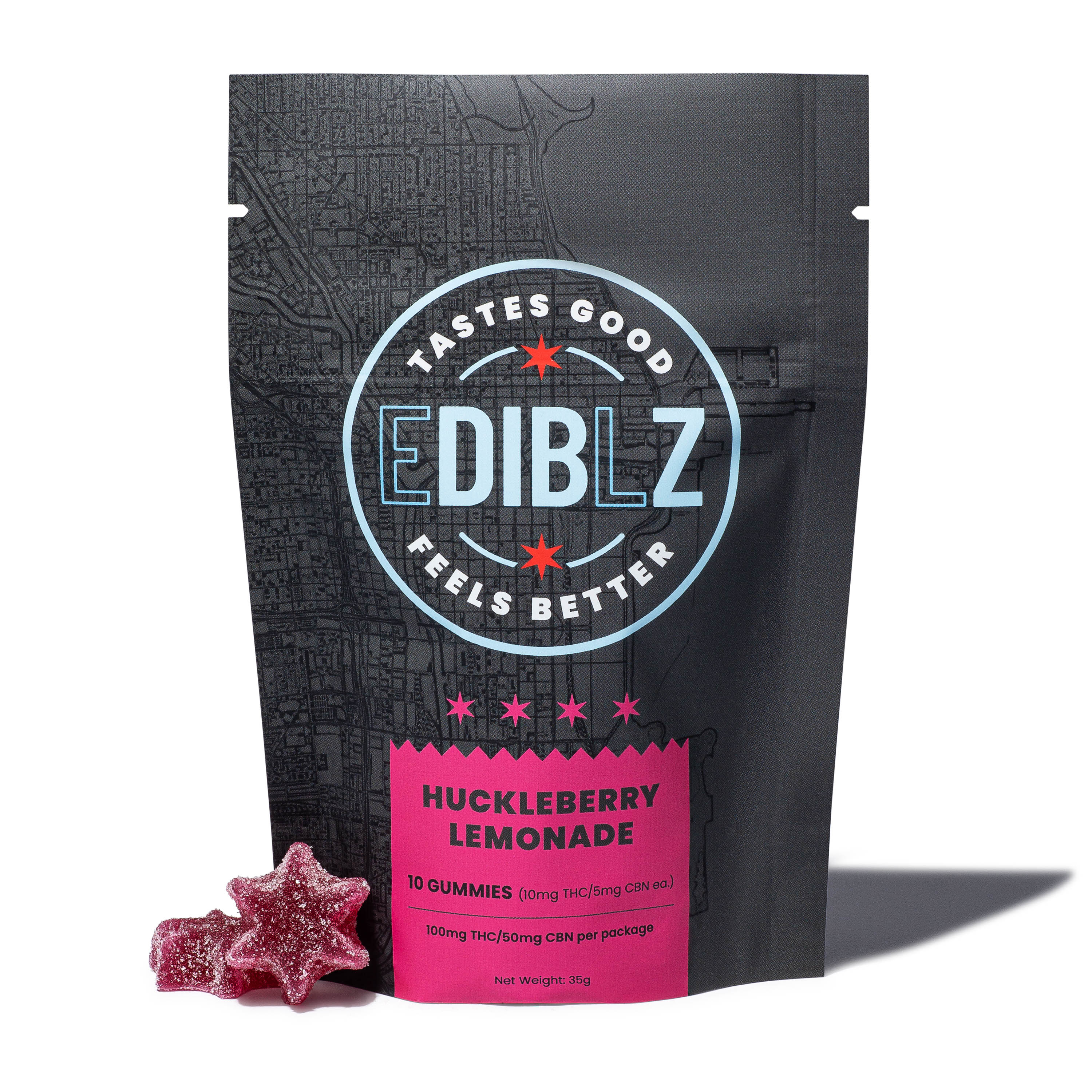 Huckleberry Lemonade [10pk] (100mg THC/50mg CBN) | DIBZ | Gummies - Jane