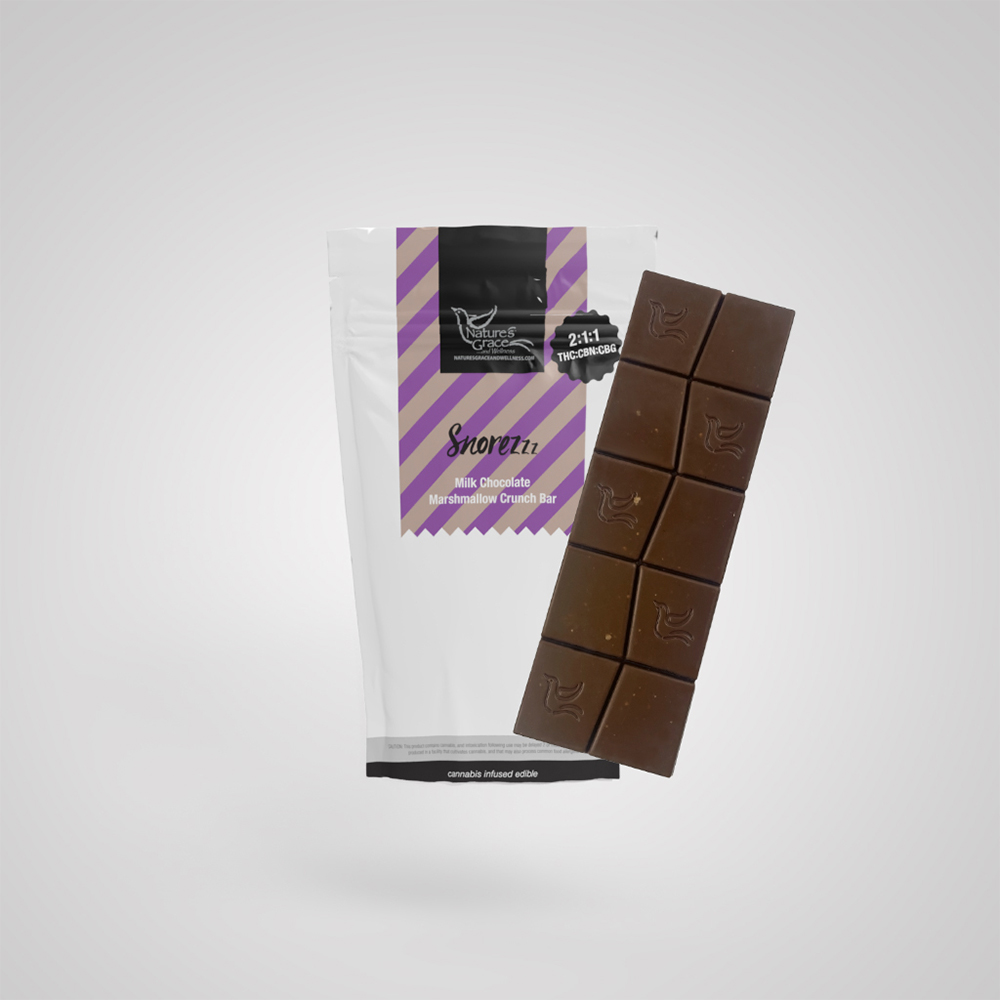 2:1:1 Snorezzz Marshmallow Crunch Bar [10pk] (50mg CBN/50mg CBG/100mg ...