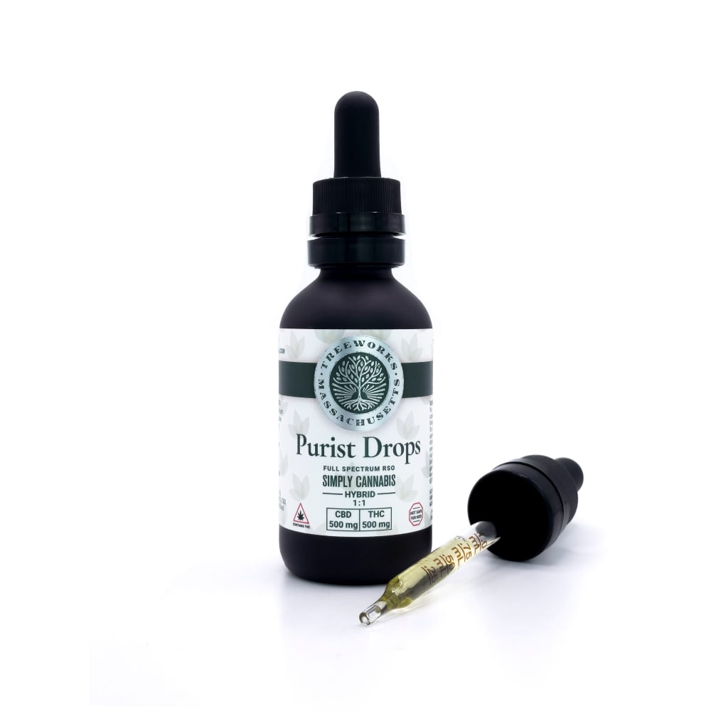 Purist Drops 1000mg TAC (500mg CBD | 500mg THC) | Treeworks | Simply ...