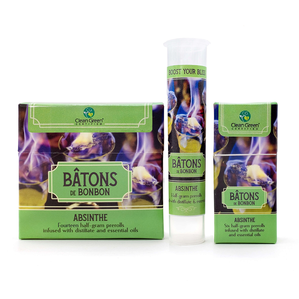 Absinthe [.5g] | Batons De Bonbon | 2 Pack Infused Pre Roll - Jane