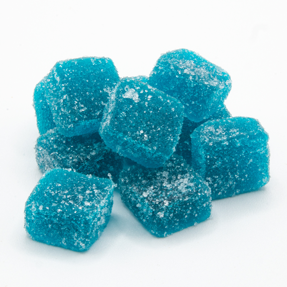 Sour Blue Raspberry [10pk] (50mg) | GraniteLeaf Cannabis | Fruit Chew ...