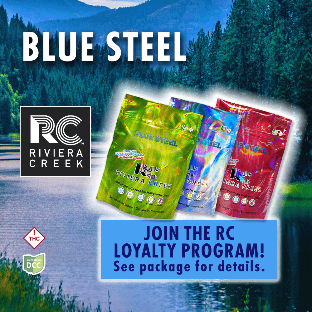 Blue Steel - 2.83g Whole Buds - Sativa | Riviera Creek | Bloom