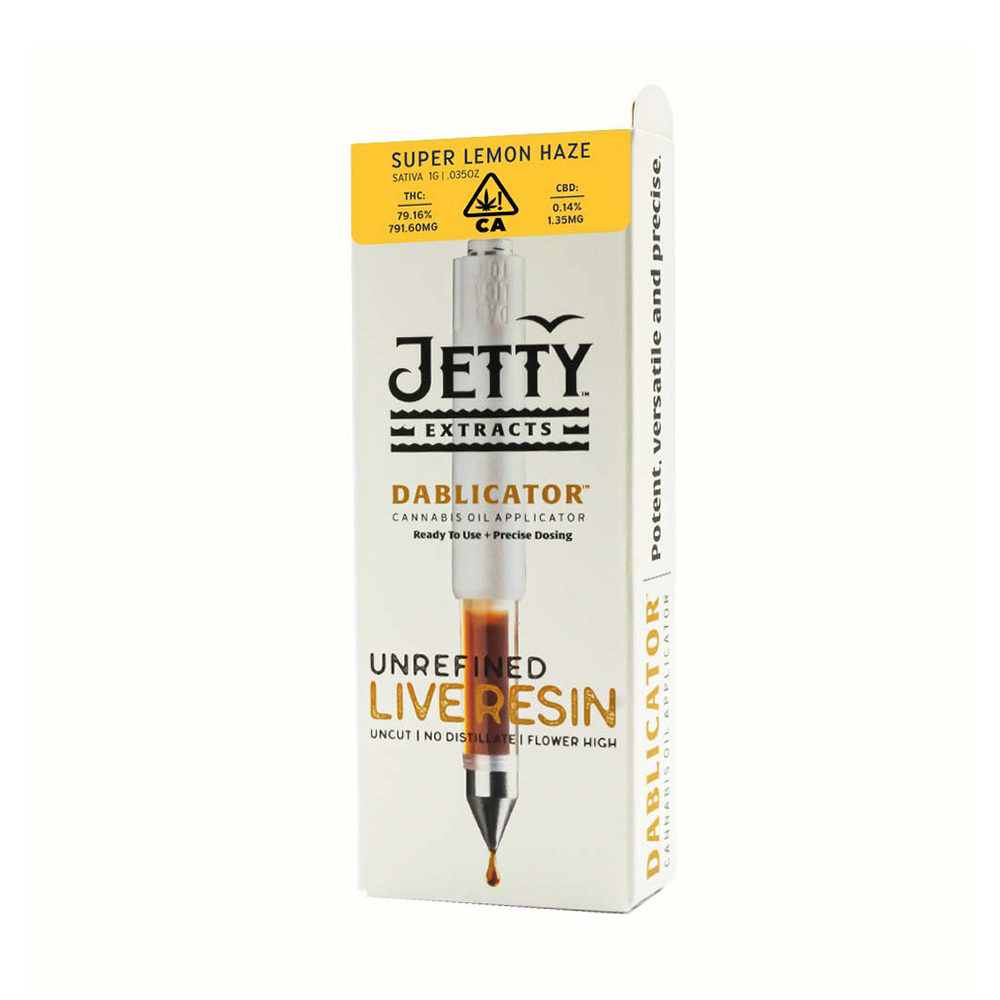 Super Lemon Haze | Jetty Extracts | 100% Live Resin Dablicator™ Oil ...