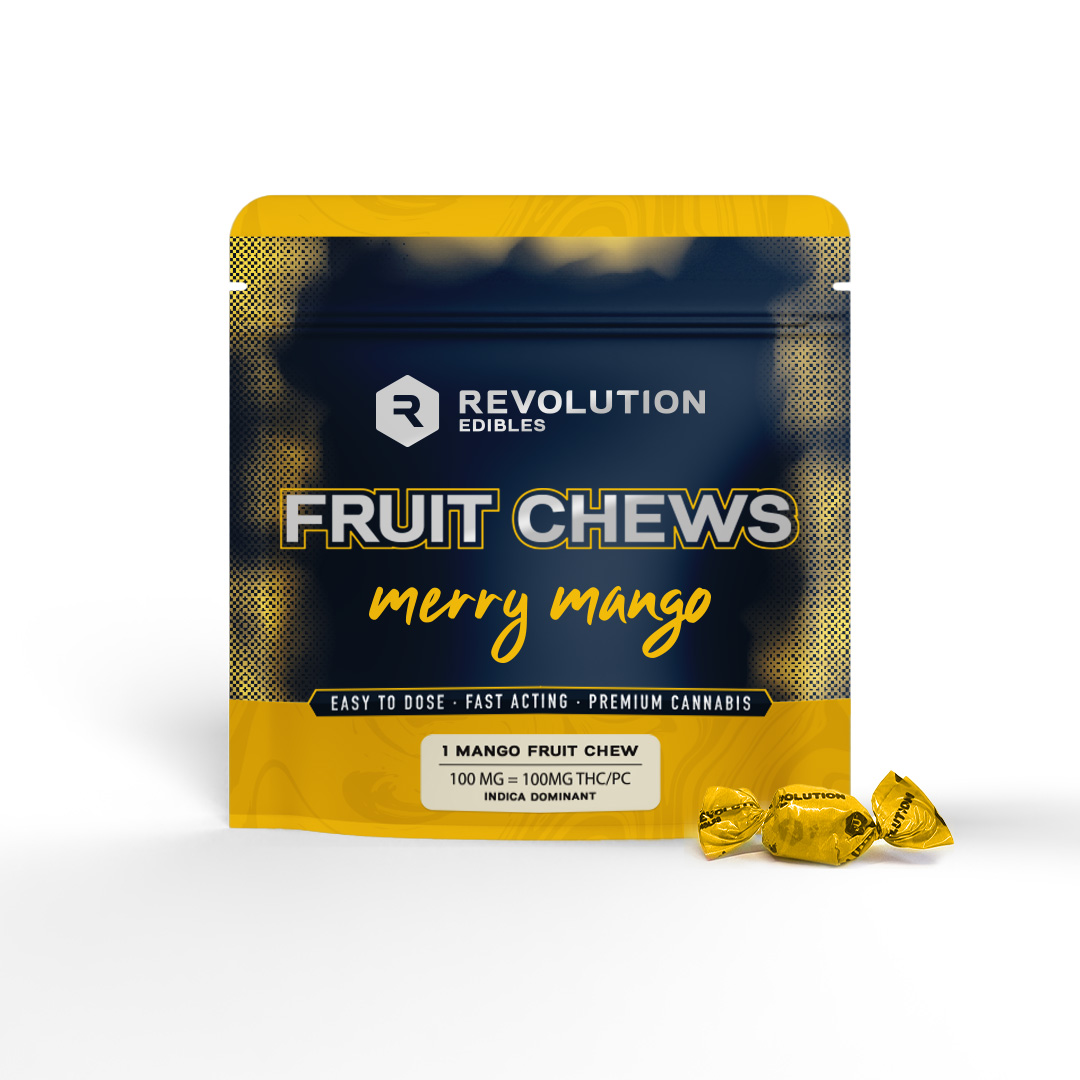 Merry Mango - Indica [1pk] (100mg) | Revolution Cannabis | Macro-Dose ...