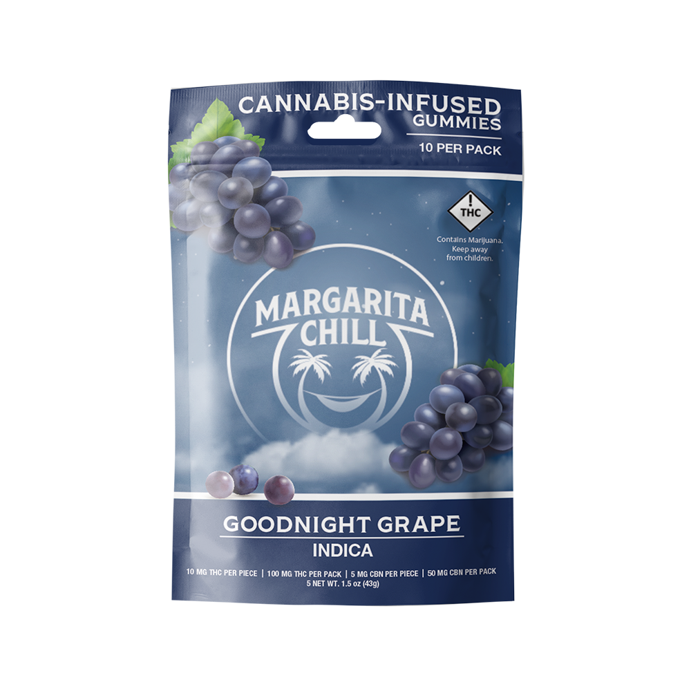 Goodnight Grape [10pk] (100mg THC/50mg CBN) | Margarita Chill | Gummies ...